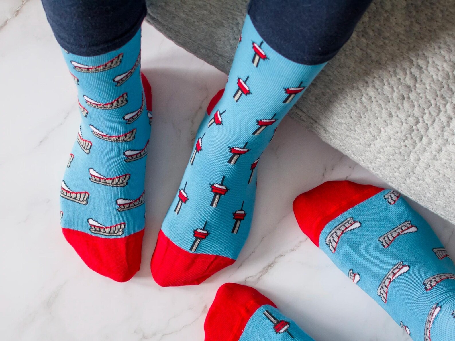 Women's Socks Calgary Tower & Saddledome Friday Sock - Etsy