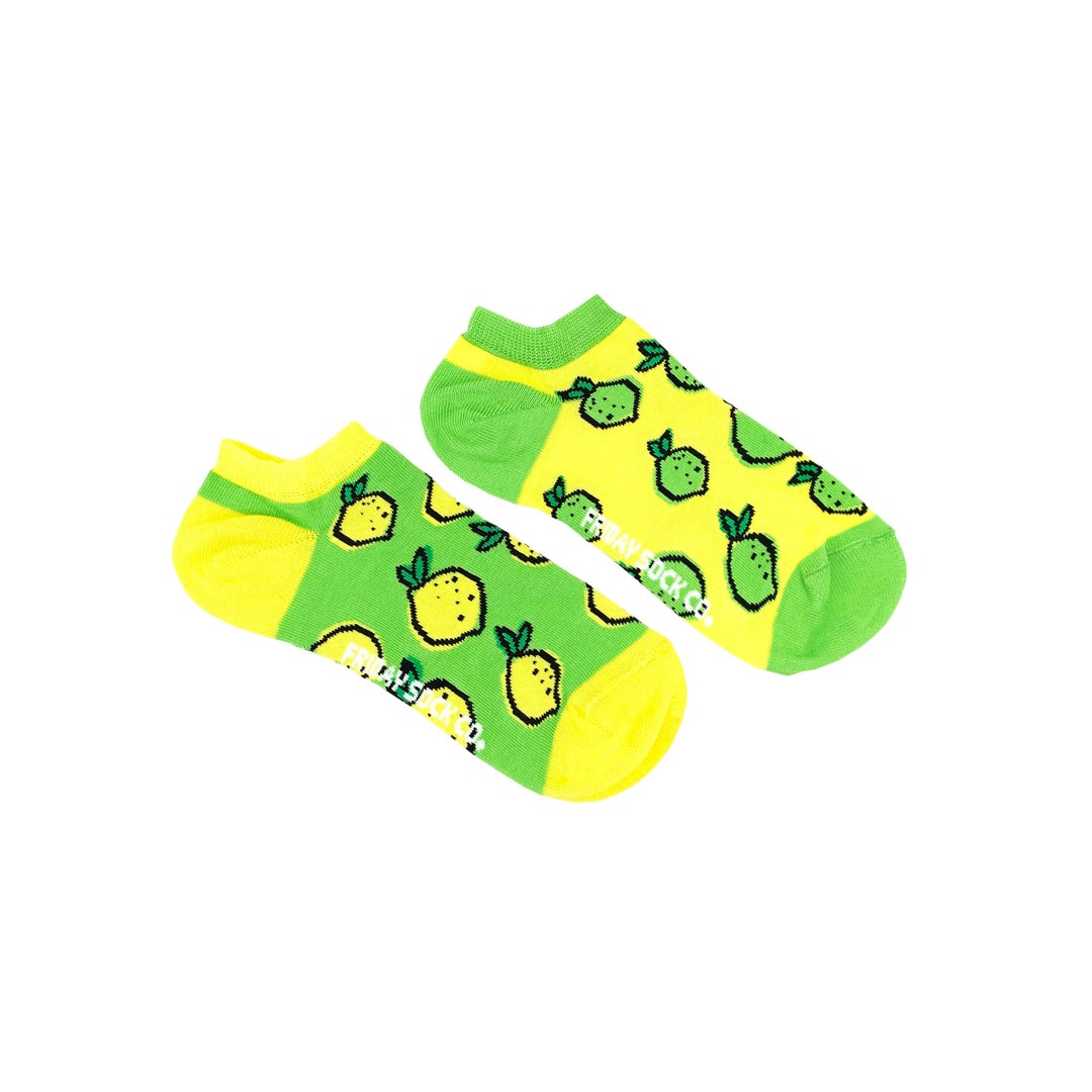 Women's Ankle Socks Lemon & Lime Friday Sock Co. Mismatched Socks ...