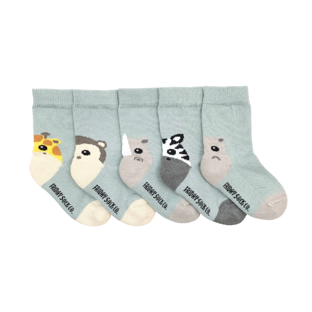 Infant Socks Safari Animal Baby Socks Friday Sock Co. Mismatched Socks ...