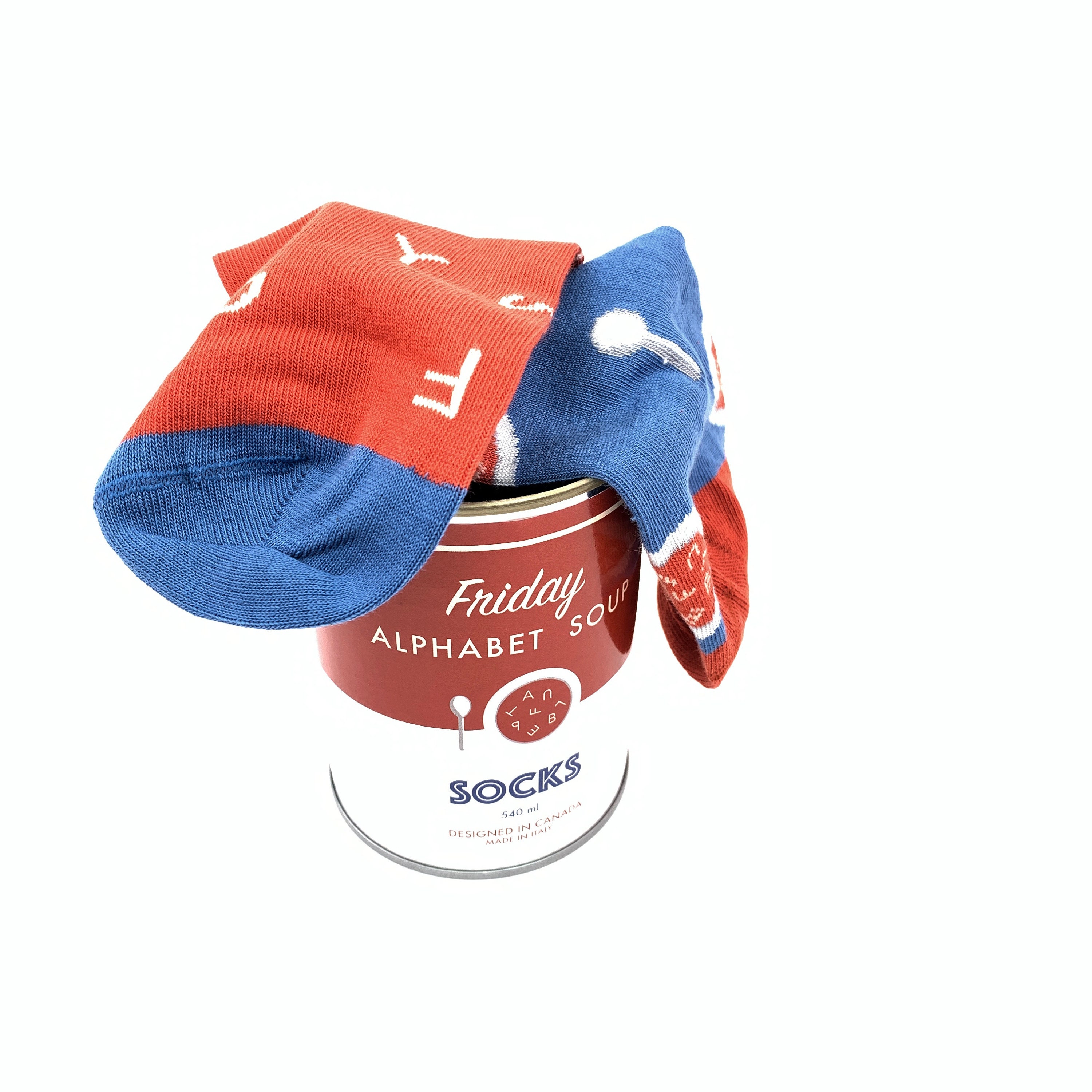 Men's Socks Alphabet Soup Canned Socks Mismatched | Etsy