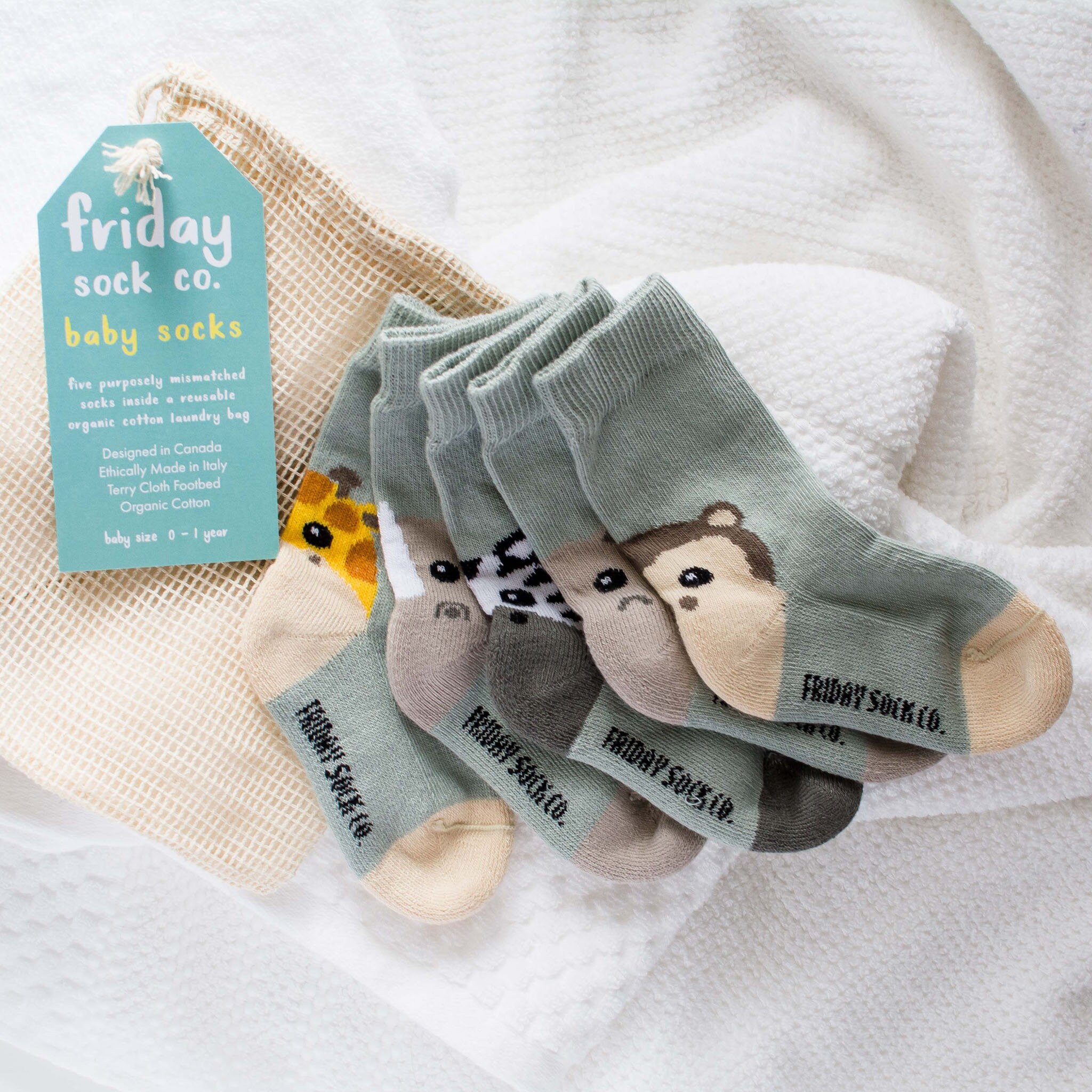 Infant Socks Safari Animal Baby Socks Friday Sock Co. | Etsy