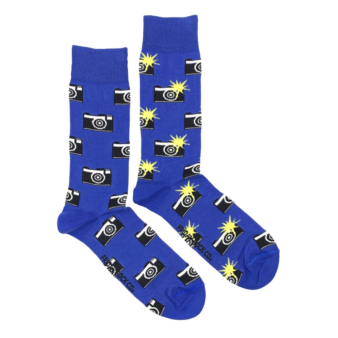 Men's Socks | Camera & Flash | Friday Sock Co. Mismatched Socks ...
