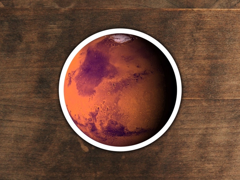 Mars Sticker Science Sticker Astronomy Sticker - Etsy