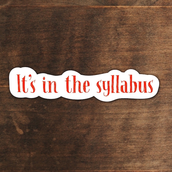 Academic Sticker - Etsy