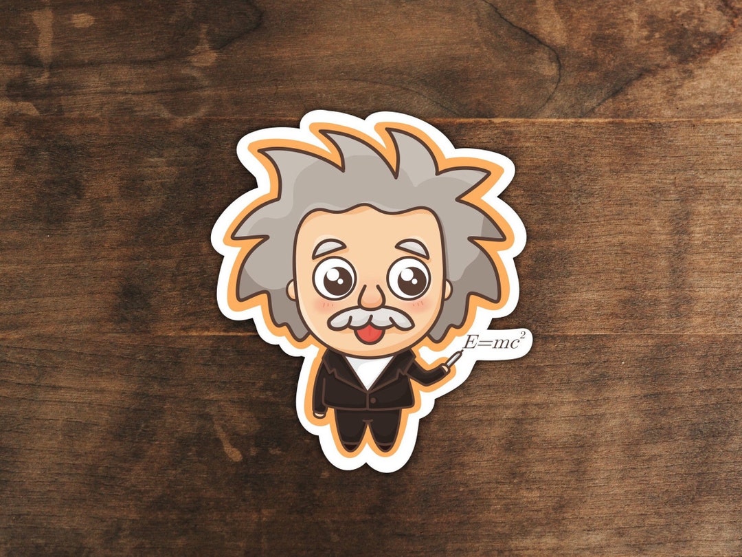 Albert Einstein Kawaii Sticker: Physics, Science, Philosophy - Etsy