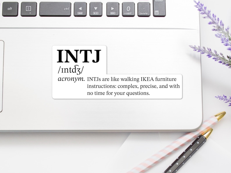 Funny INTJ Definition Sticker MBTI Personality Type - Etsy
