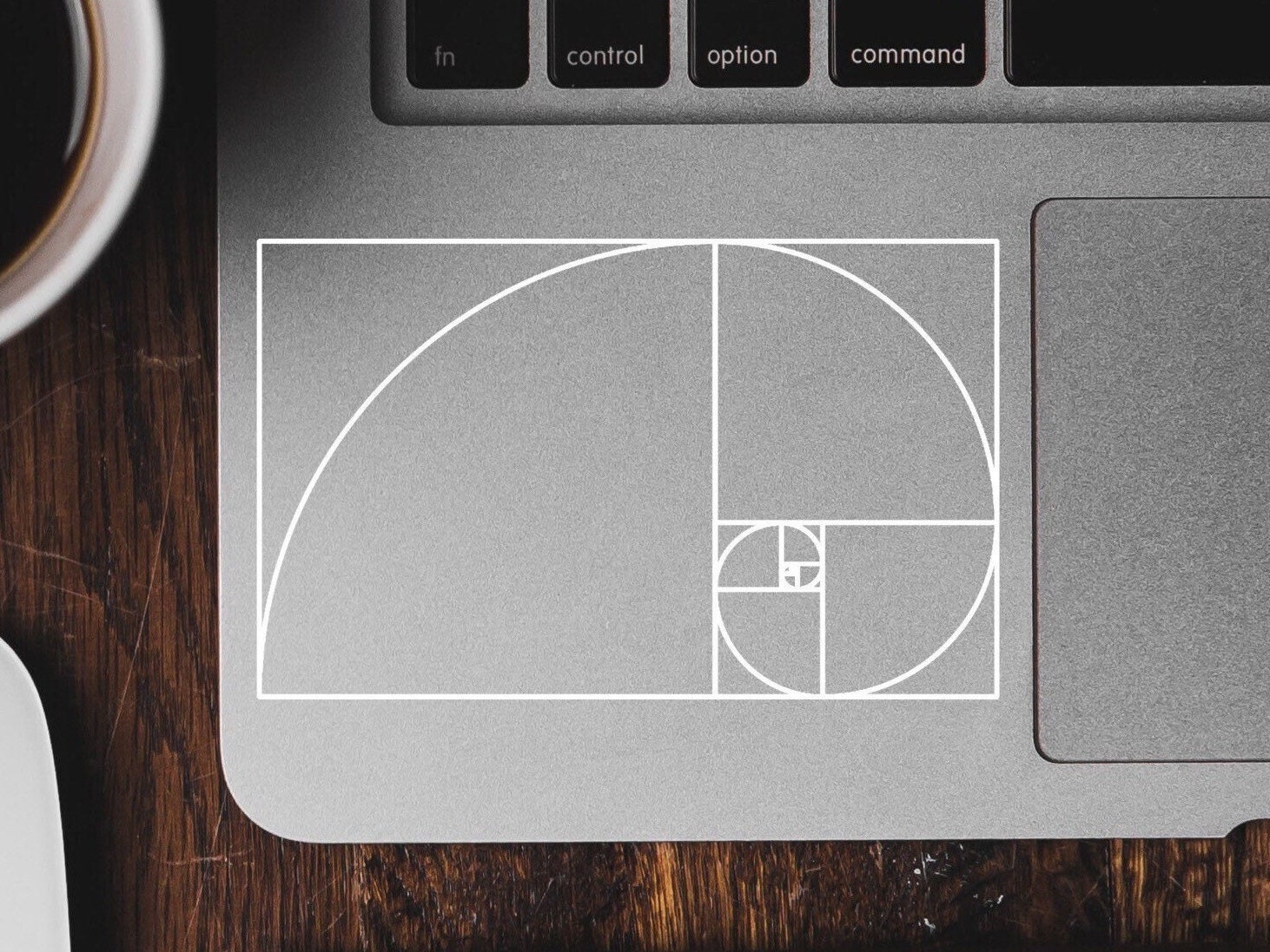 Fibonacci Spiral Decal Golden Ratio Decal Decal for Laptop Decal for ...