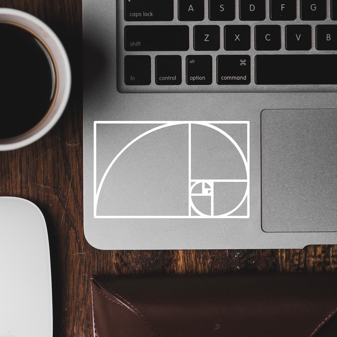 Fibonacci Spiral Decal: Golden Ratio Sticker for Laptop, Car - Etsy