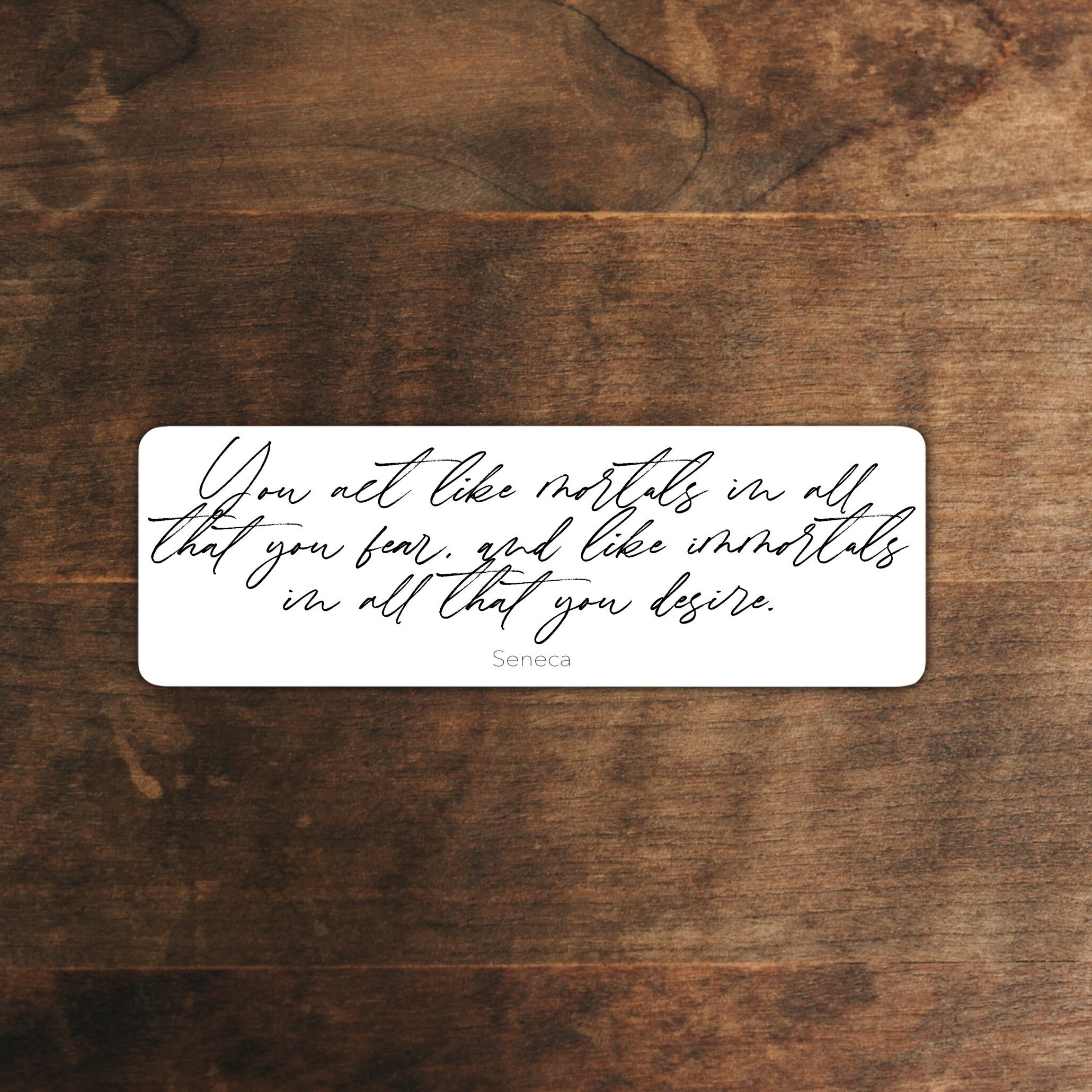 Seneca Immortal Quote | Stoic Sticker | Philosophy Sticker - Etsy