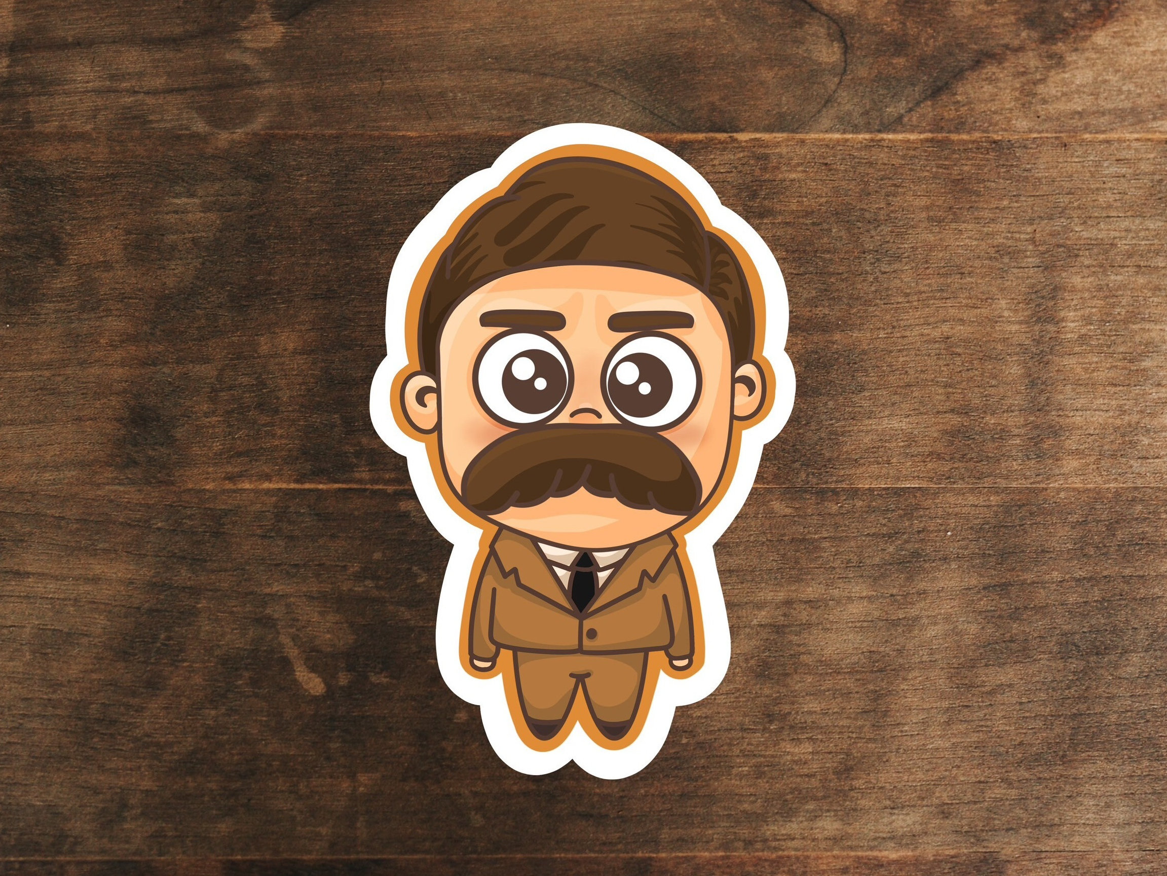 Friedrich Nietzsche Kawaii Sticker Philosophy Sticker - Etsy