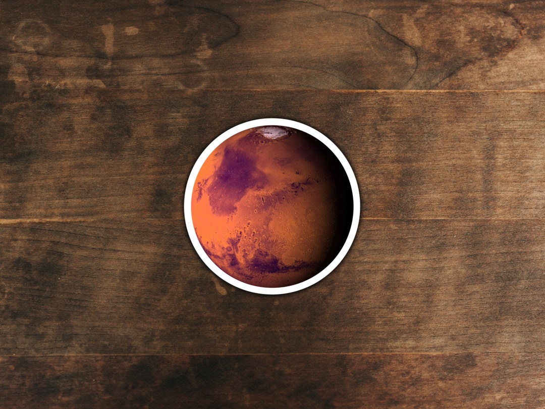 Mars Sticker Science Sticker Astronomy Sticker - Etsy