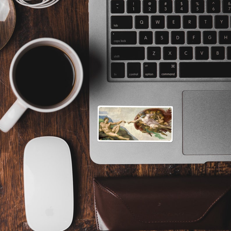 Michelangelos Creation of Adam Sticker Art Sticker Renaissance Art - Etsy