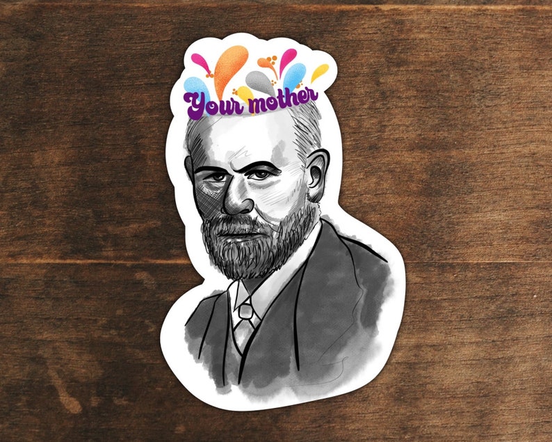 Freudian Slip Sticker Philosophy Sticker - Etsy