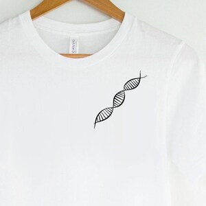 Minimalist DNA Double Helix T-shirt | Science T-shirt - Etsy