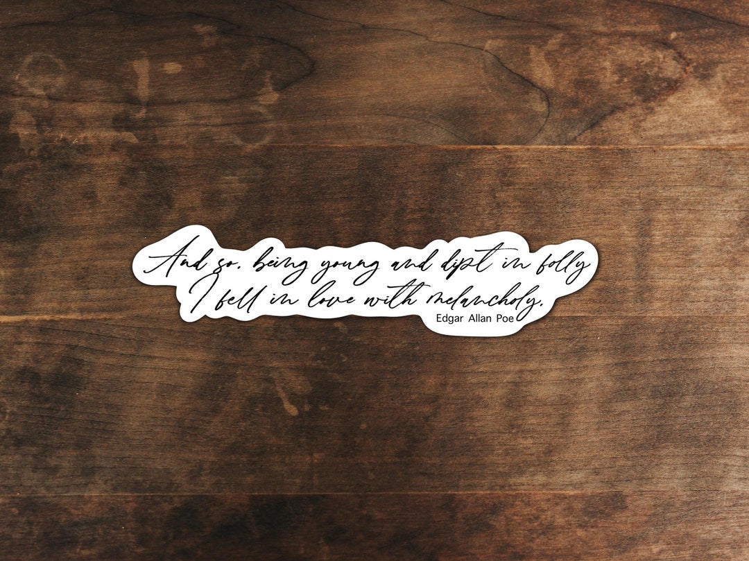 Embrace the Melancholy: Edgar Allan Poe's Timeless Love - Etsy