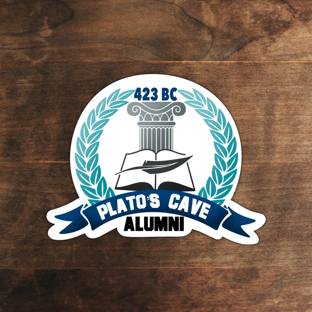 Plato's Cave Alumni Sticker - Embrace the Light of Knowledge ...