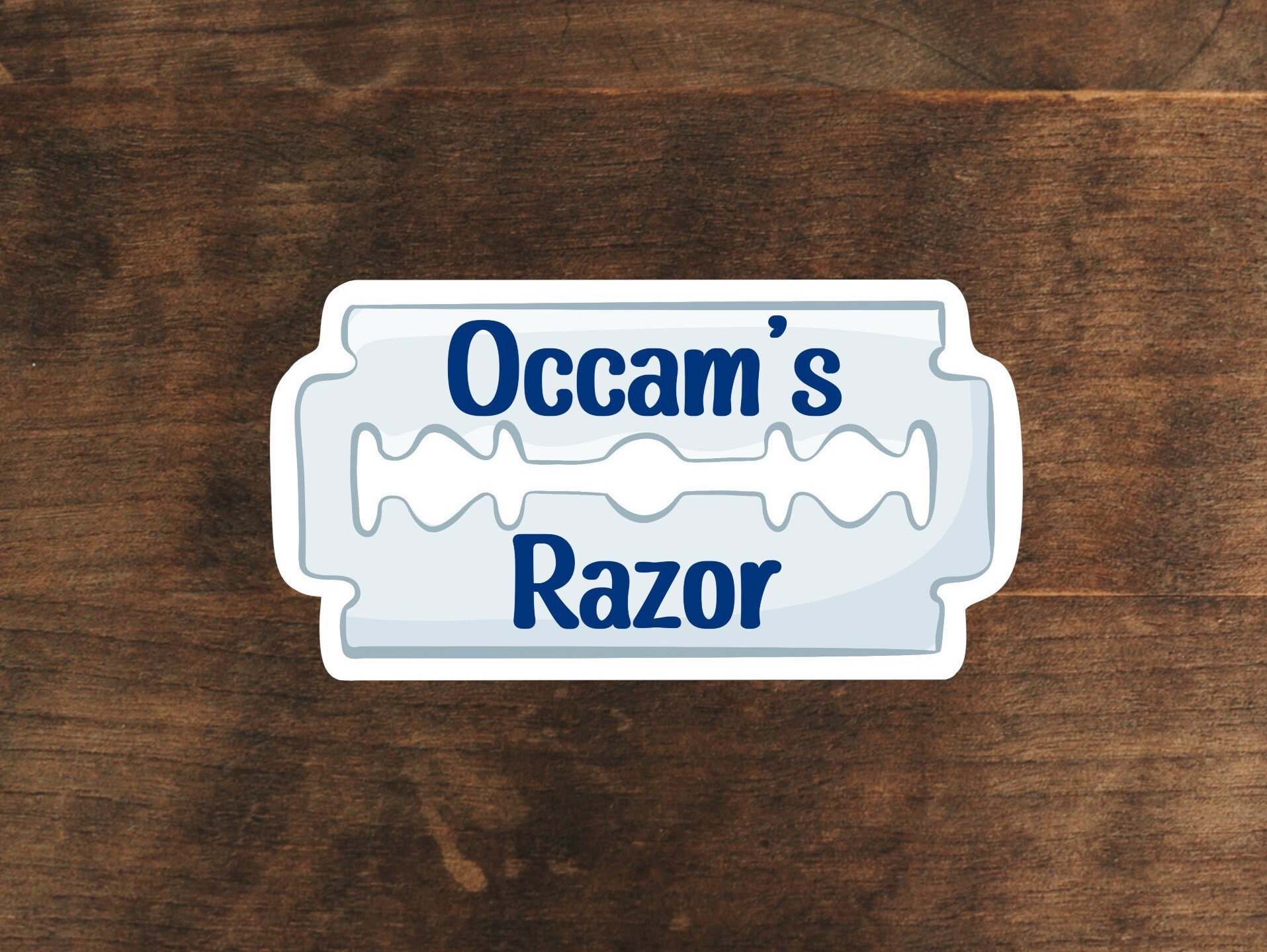 Occams Razor Sticker Philosophy Sticker - Etsy