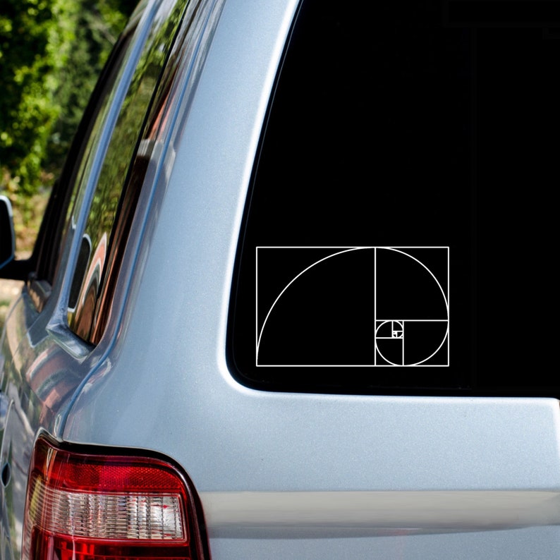 Fibonacci Spiral Decal Golden Ratio Decal Decal for Laptop - Etsy
