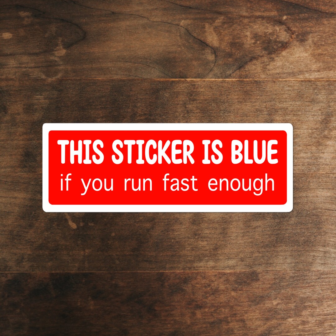 Sonic Speed Color-changing Sticker | Funny Science Sticker - Etsy