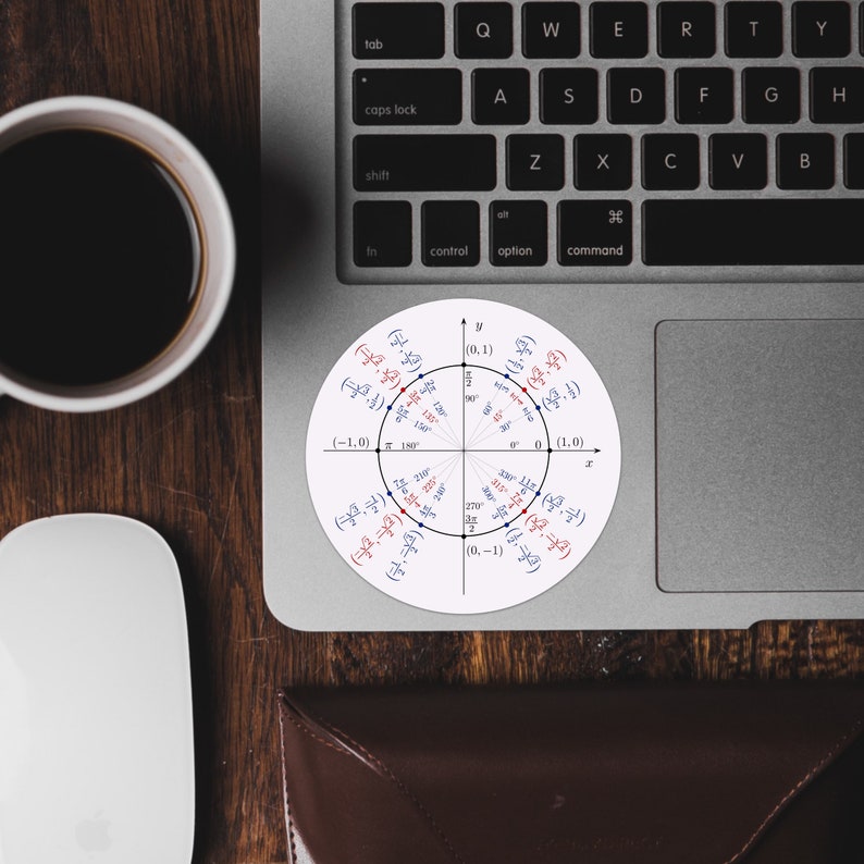 Unit Circle Trigonometry Vinyl Sticker: Math Student Gift - Etsy