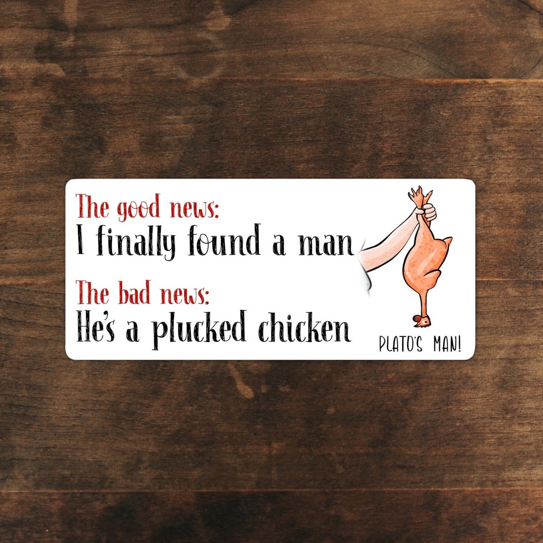 Feathered Follies: A Chicken Romance Sticker | Diogenes the Cynic ...