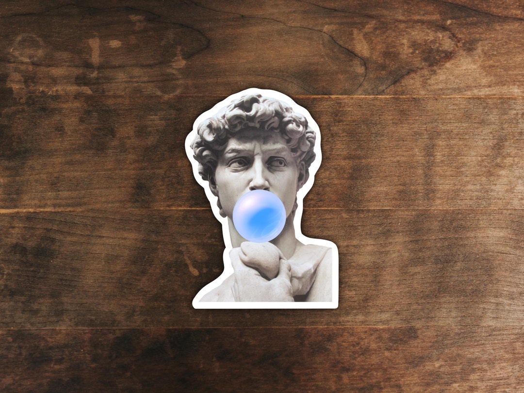 Michelangelos David Sticker Art Sticker Pop Art - Etsy