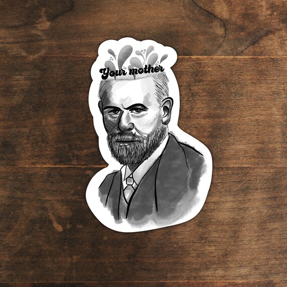 Freudian Slip Sticker Philosophy Sticker - Etsy