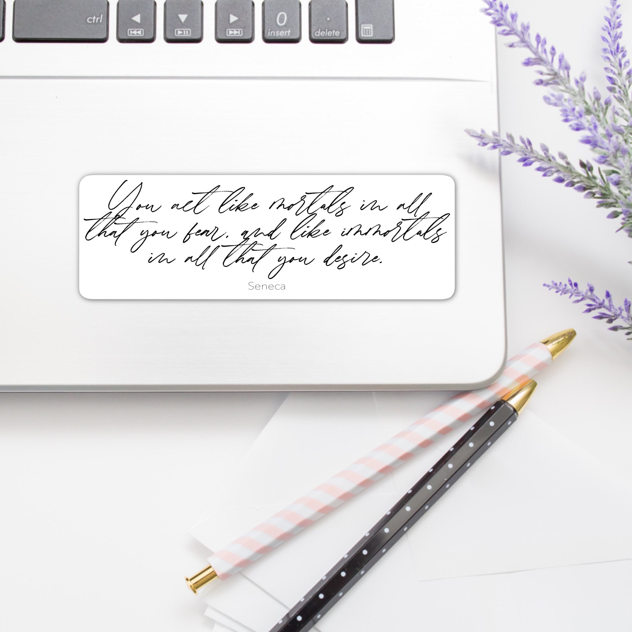 Seneca Immortal Quote | Stoic Sticker | Philosophy Sticker - Etsy