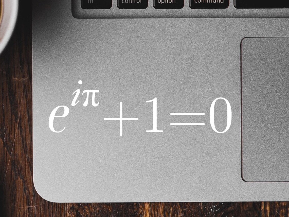 Euler’s Identity Decal | Decal for Laptop - Etsy