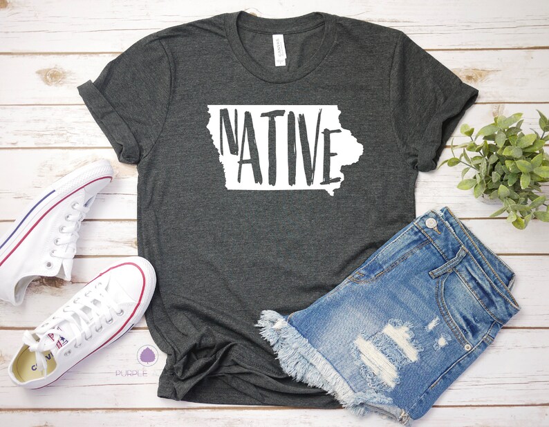 Iowa Native Shirt // Iowa Native T Shirt // Iowa Love // Born - Etsy