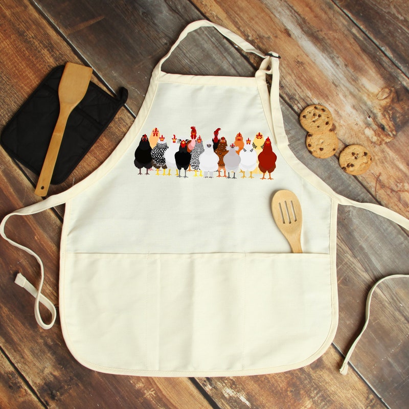 Chicken Kitchen Apron - Etsy