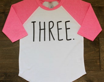 Personalized Third Birthday Shirt Custom Girl Donut Birthday - Etsy