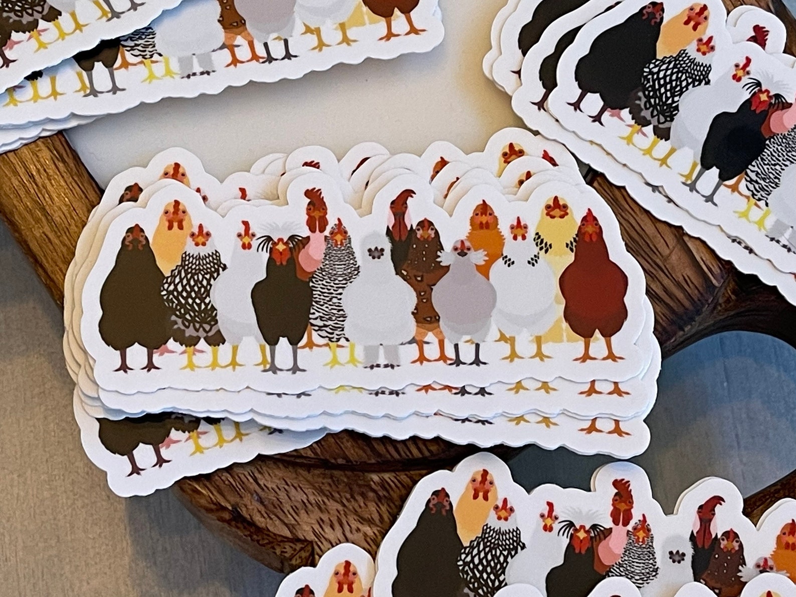 Chicken Sticker Perfect to Add Onto Your Water Bottle, Car, Computer or ...