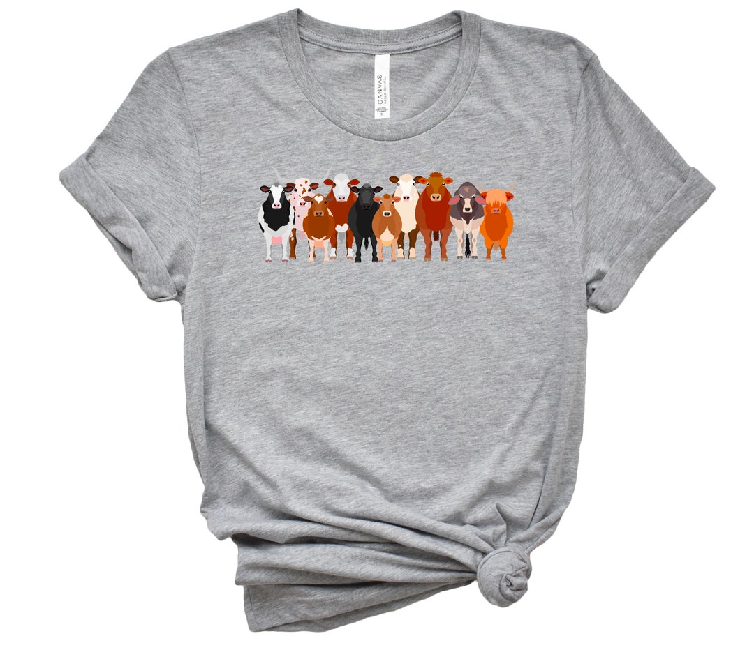 Cow Tee Shirt / Cow Clothing / Cow T Shirt / Women's Cow Shirt / Cows ...