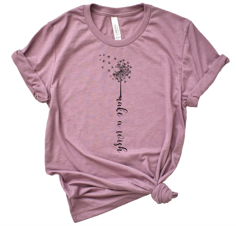 Make a Wish Shirt / Make a Wish Dandelion Shirt / Make a Wish | Etsy