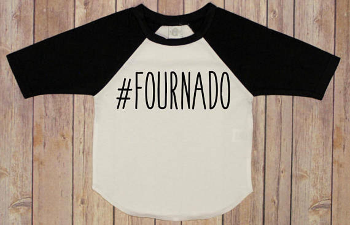Fournado Shirt, Boys Fourth Birthday Shirt,boys Fourth Birthday, 4th ...