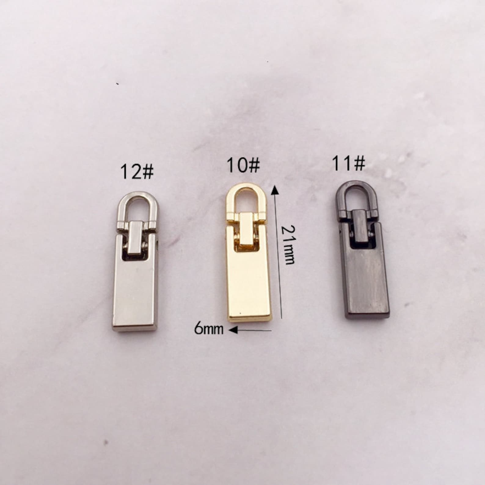 Silver Metal Zipper Pull Zipper Decorative Pull for Clothing - Etsy