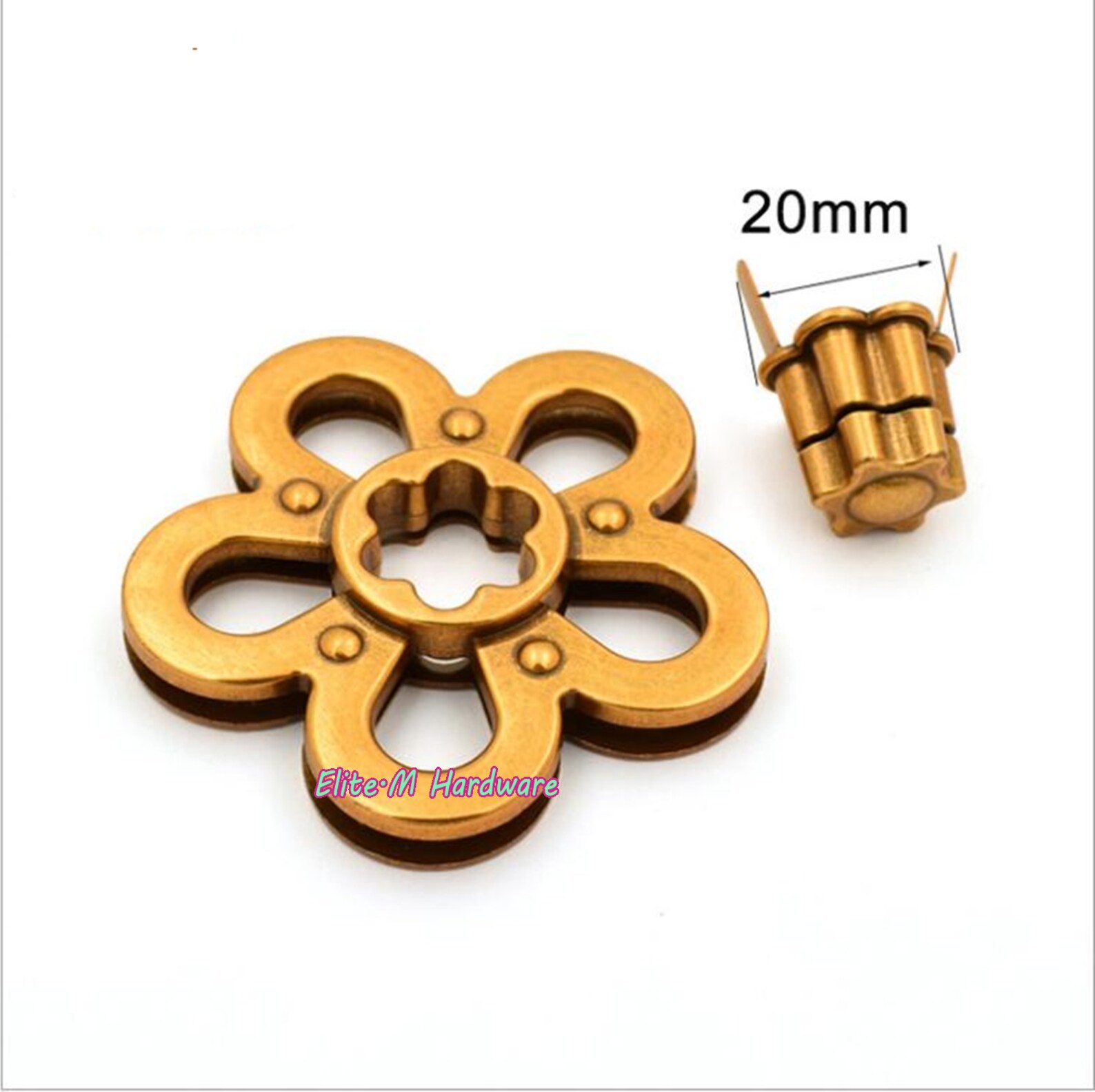 Flower Lock Purse Lock Purse Twist Lock Light Gold Purse Lock | Etsy