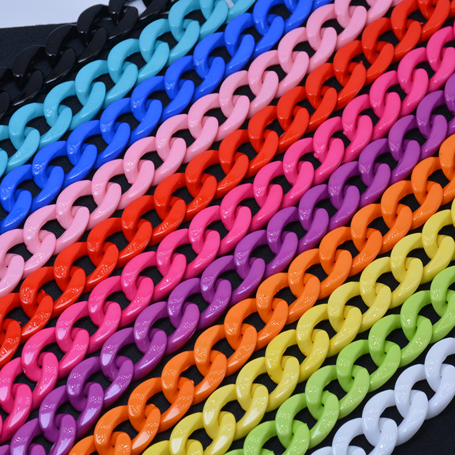 17mm Plastic Bag Chain Black Purse Chain Light Weight Mini Bag - Etsy UK