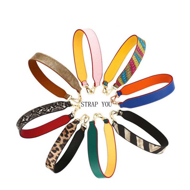 4cm Microfiber Leather Purse Strap Colorful Bag Strap Handmade - Etsy