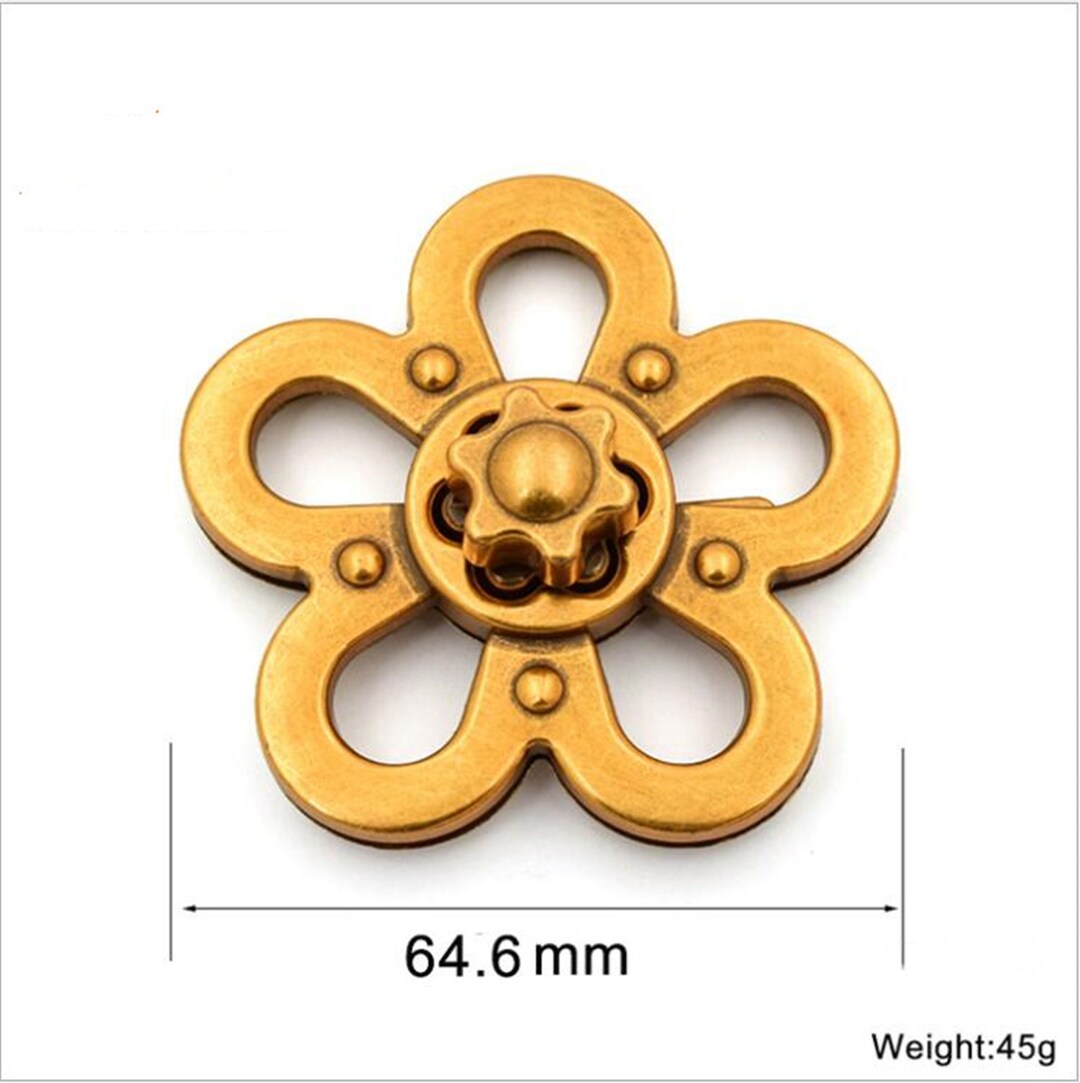 Flower Lock Purse Lock Purse Twist Lock Light Gold Purse Lock - Etsy