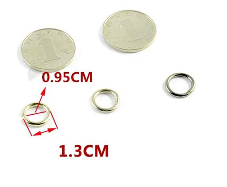 20PCS Light Golden Purse Round RingMetal RingHardware | Etsy