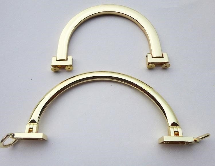Elite.m Package Metal Handle Button Metal Handbags Gold Solid - Etsy
