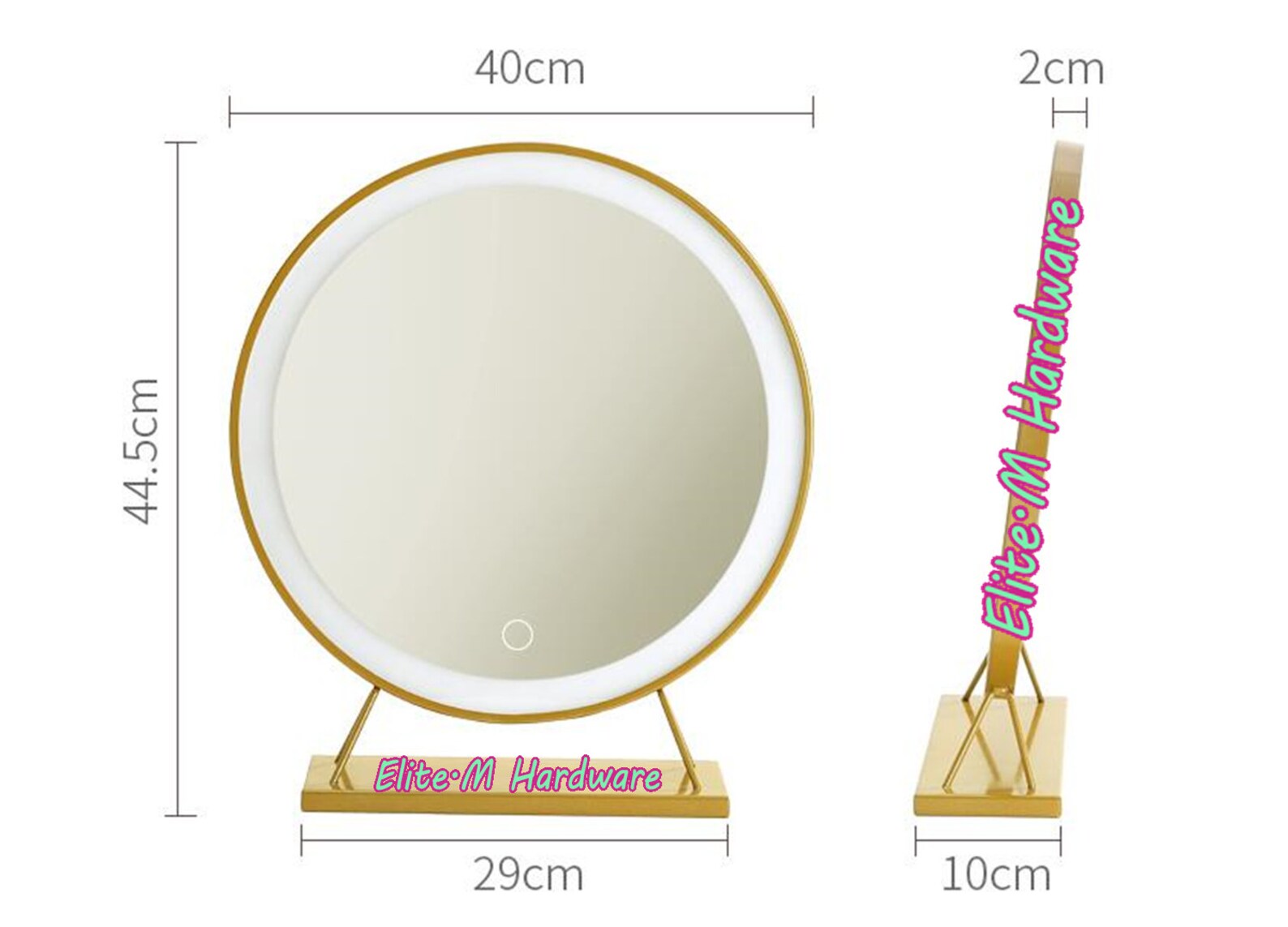 LED Mirror With Stand Mirror With Lights Make up Mirror - Etsy