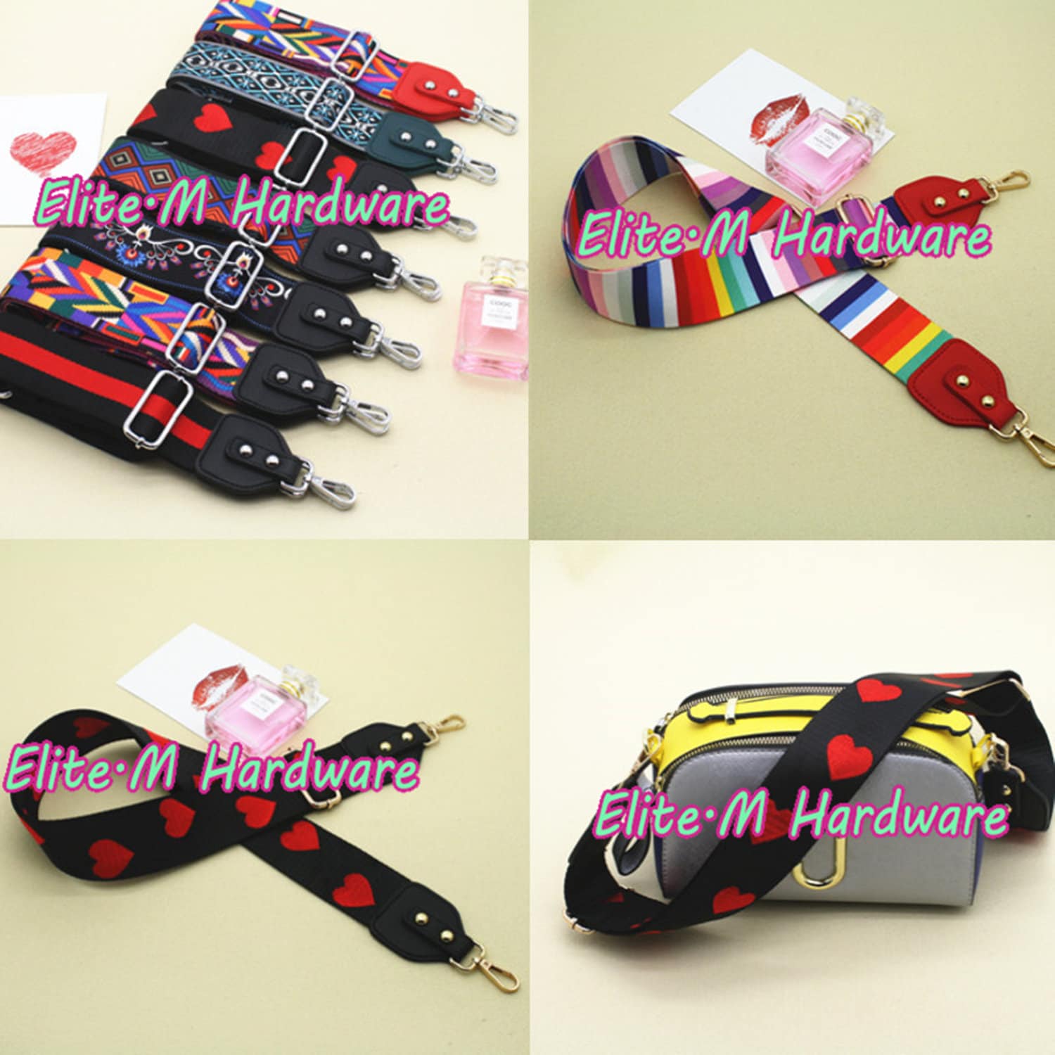 5cm Width Colorful Nylon Webbing Purse Strap Lady Shoulder - Etsy