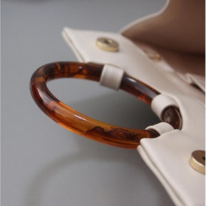 10cm Resin Circle Handle Fashion Acrylic Handle Round D-shaped Handle ...