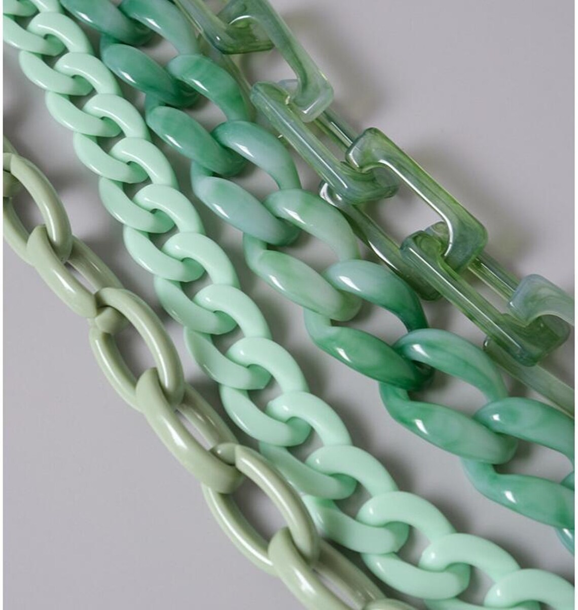 Fresh Resin Chain Thick Chain Acrylic Custom Chain Single | Etsy