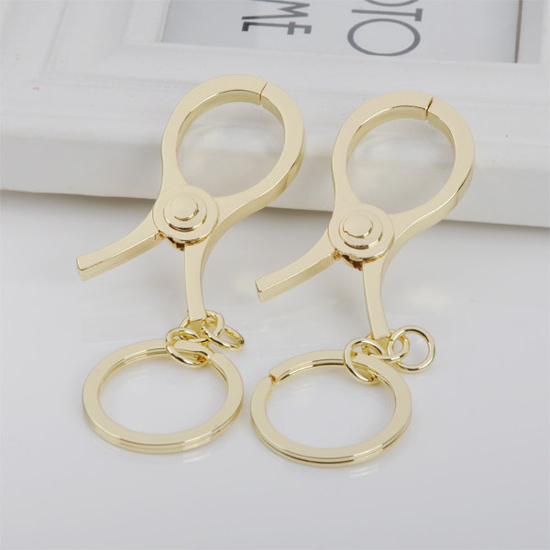 Golden Plated Purse Clasp Purse Pendant Key Ring Key Clasp - Etsy