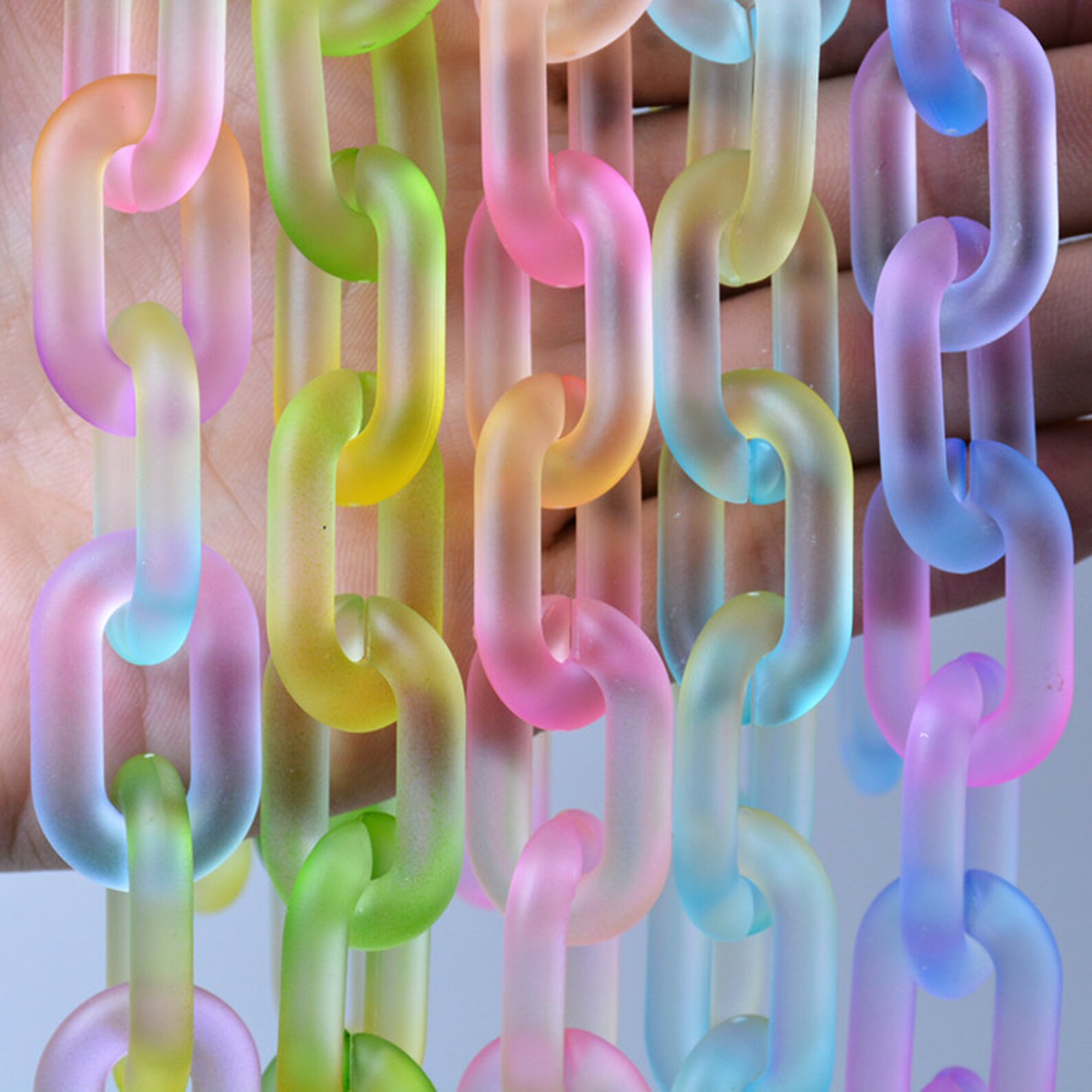 Fashion 19mm Acrylic Frosted Purse Chain Handbag Chain Handle - Etsy