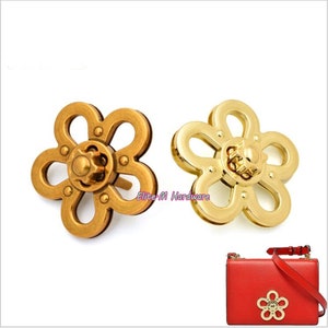 Flower Lock Purse Lock Purse Twist Lock Light Gold Purse Lock - Etsy